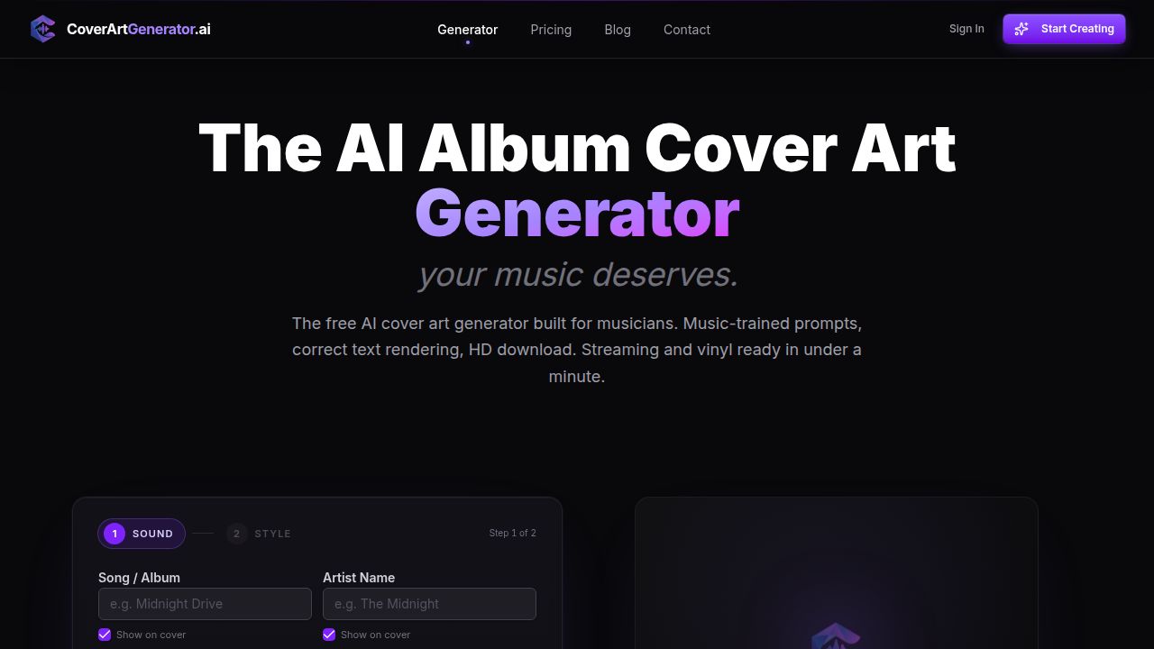 AI Album Cover Generator Pricing — Credits from $2.99 ...